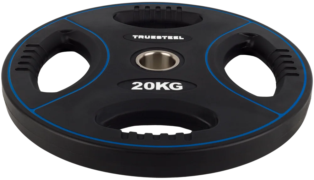Polyurethane discs | TRUESTEEL - Weight: 20 kg - TRUESTEEL logo